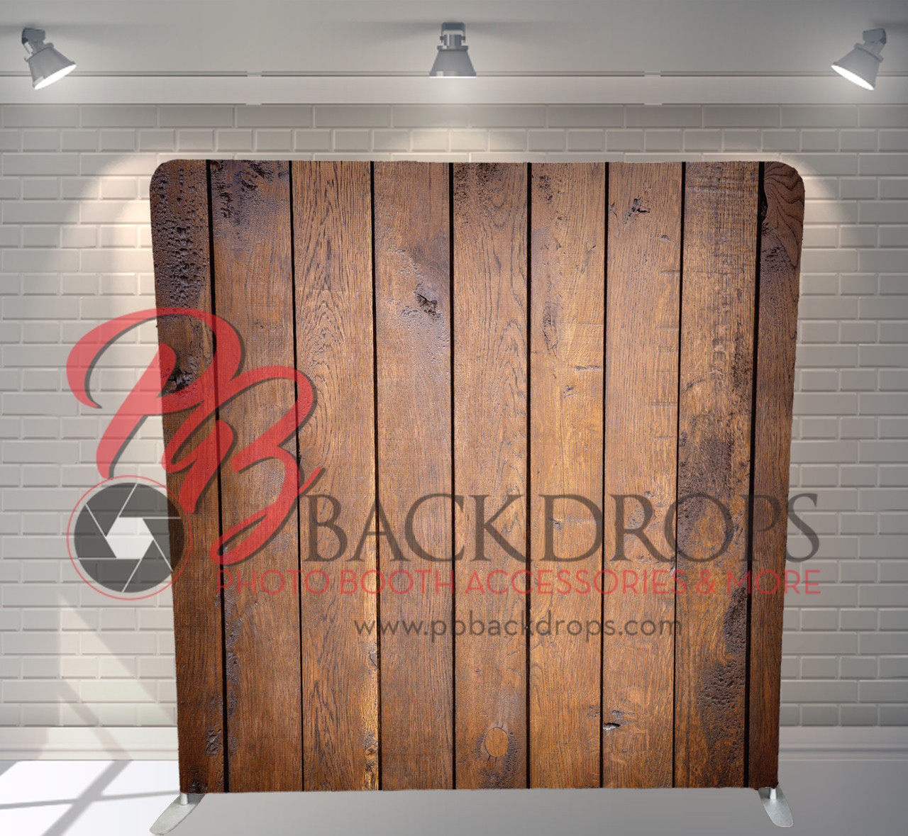 Pillow Cover Backdrop (Dark Barn Wood) - PB Backdrops