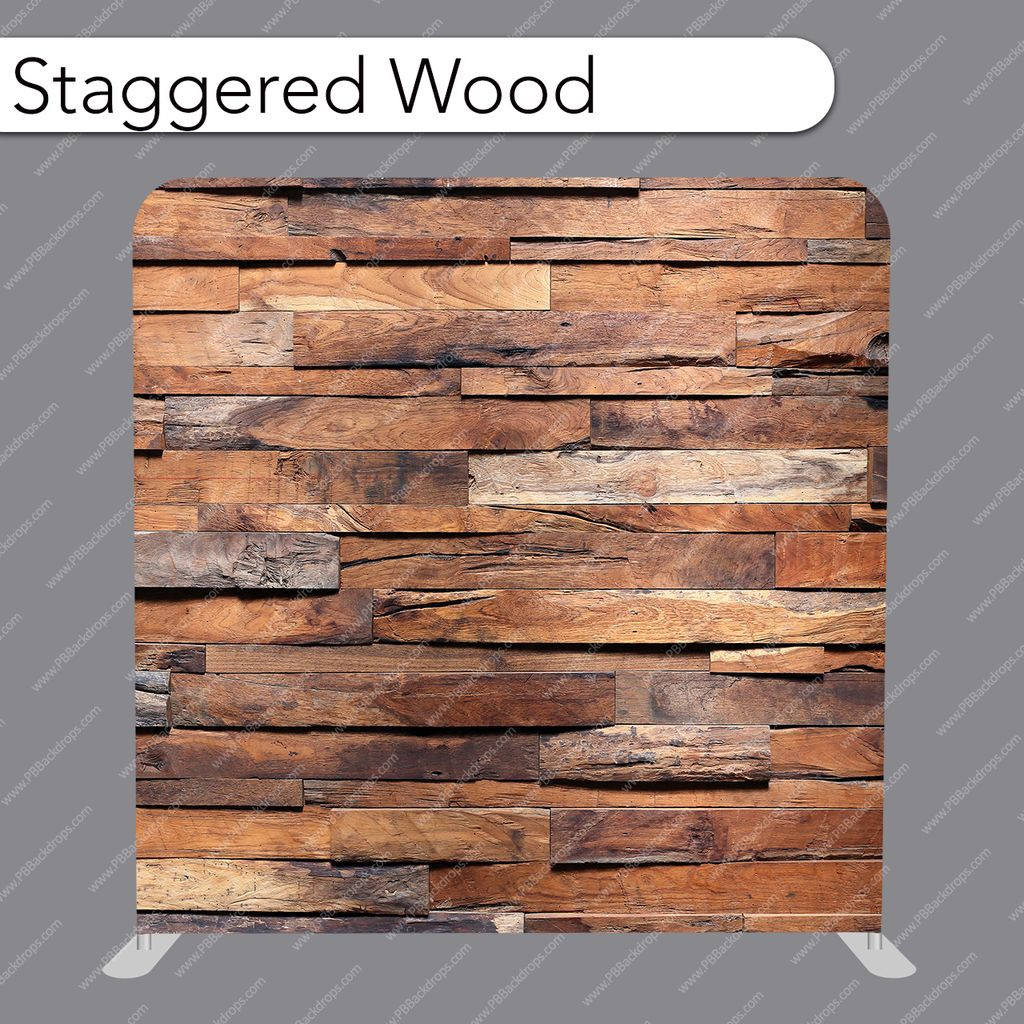 Pillow Cover Backdrop (Staggered Wood) - PB Backdrops