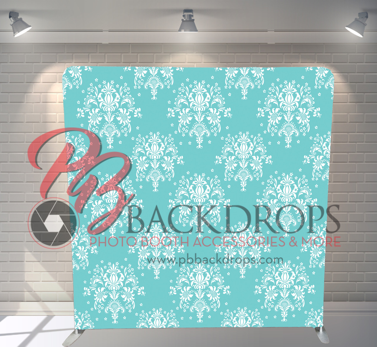 Pillow Cover Backdrop (Tiffany Damask) - PB Backdrops