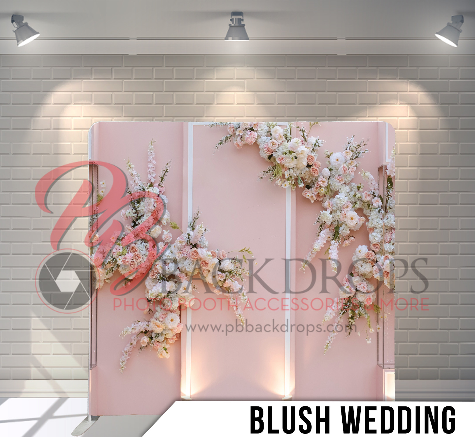 Pillow Cover Backdrop (Blush Wedding) - PB Backdrops