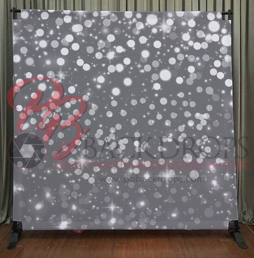 8x8 Printed Tension fabric backdrop (White) - PB Backdrops