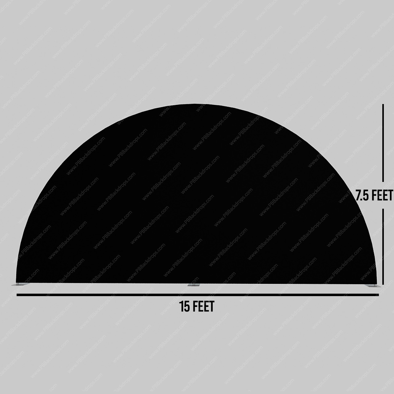 15-Foot Semi-Circular Backdrop - PB Backdrops