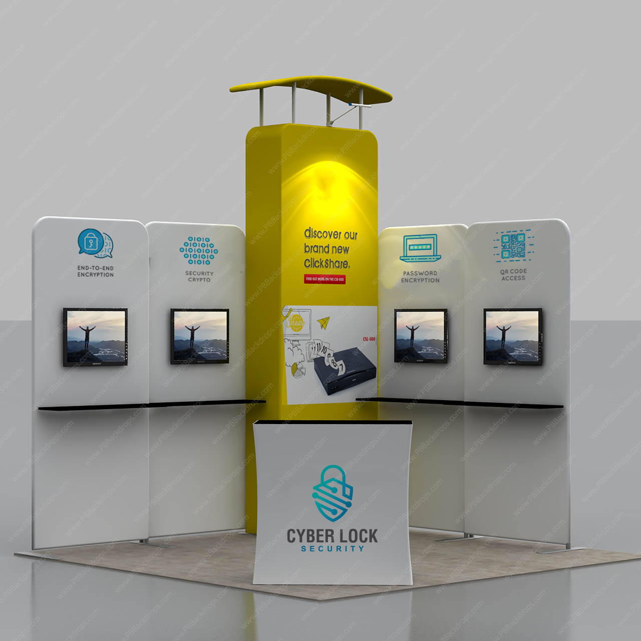 Expo/Trade Show - 3m x 3m Booths - PB Backdrops