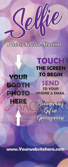 Custom Selfie Booth Retractable Banner with your Booth Picture Added (7 ...