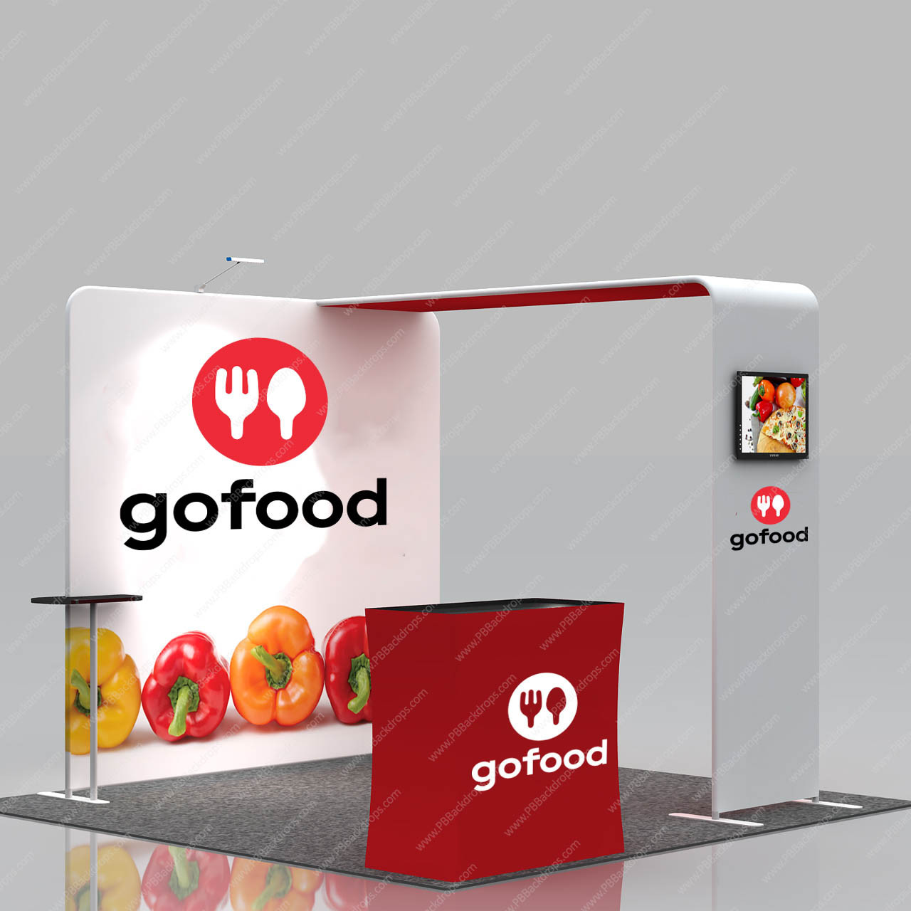 Trade Show Display, Booth #3, 3m x 3m - PB Backdrops