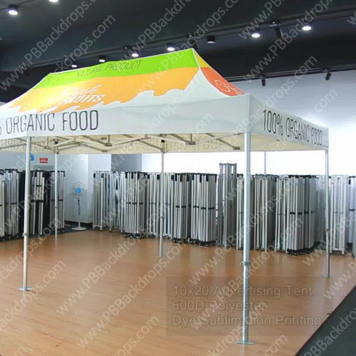 10x20 Advertising Tent (40mm Hex tube) - PB Backdrops
