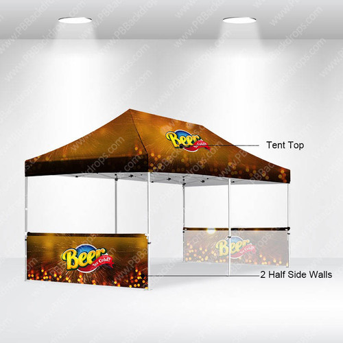 10x20 Advertising Tent (40mm Hex tube) - PB Backdrops
