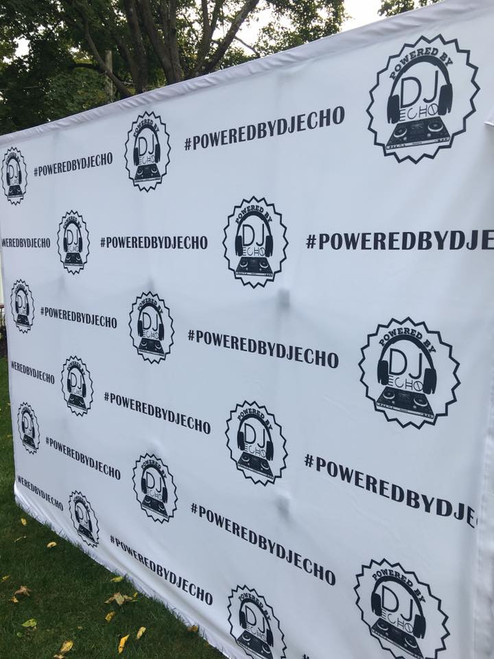 Step and Repeat Custom-Designed Backdrop with Stand (3 sizes) - PB ...