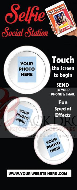 Custom Selfie Booth Retractable Banner with your Booth Picture Added (7 ...