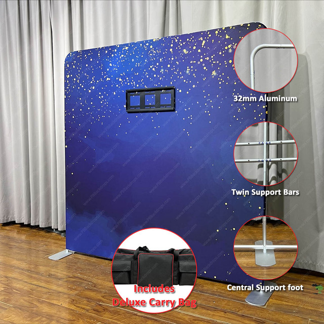 8x8 Printed Tension fabric backdrop (White) - PB Backdrops