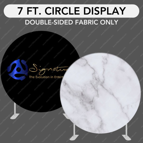 Circle Display 7ft. - Custom Double-Sided Graphic Only - PB Backdrops