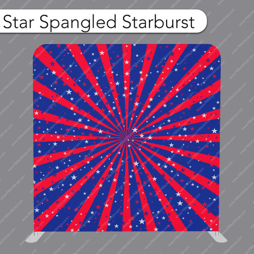 Pillow Cover Backdrop (Star Spangled Starburst) - PB Backdrops