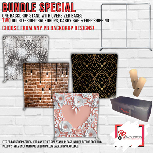 Pillow Cover Frame with Oversized bases and 2 double sided backdrop ...