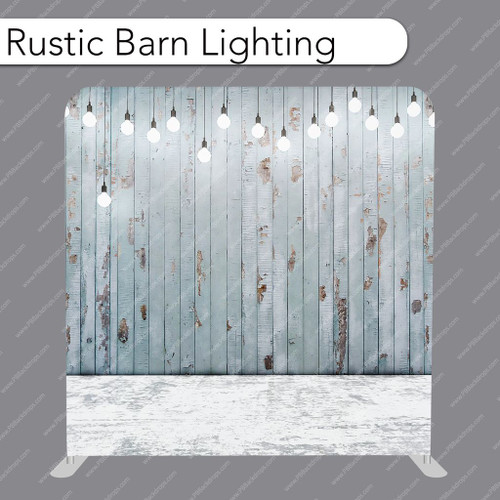 Pillow Cover Backdrop (Rustic Barn Lights) - PB Backdrops