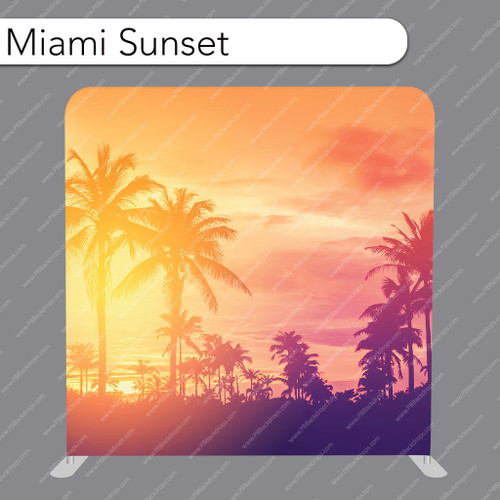 Pillow Cover Backdrop (Miami Sunset) - PB Backdrops