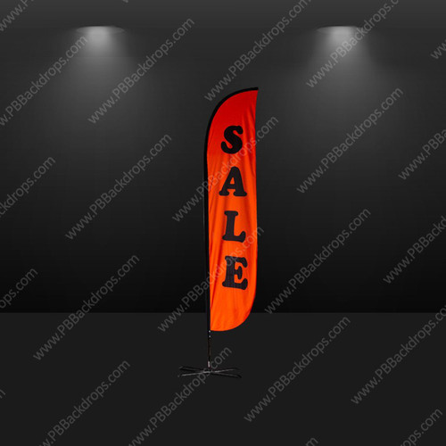 Fluorescent Advertising Flags - PB Backdrops