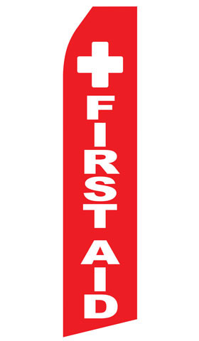First Aid Econo Stock Flag - PB Backdrops