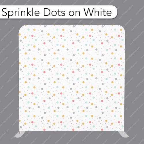 Pillow Cover Backdrop (Sprinkle Dots on White) - PB Backdrops