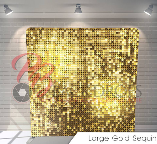 Pillow Cover Backdrop (Large Gold Sequins) - PB Backdrops