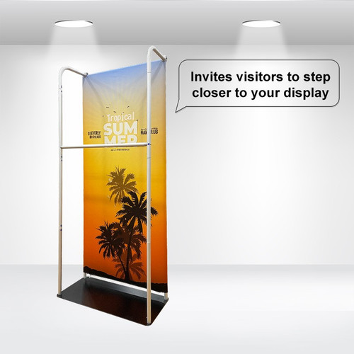 Tension Fabric Stand with Hanging Rail - PB Backdrops