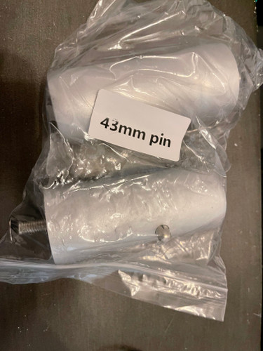 43mm Base Pin for Oversized bases with One-Screw on bottom (set of 2 ...