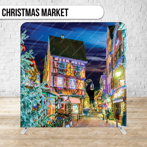 Pillow Cover Backdrop (Christmas Market) - PB Backdrops