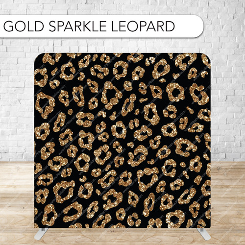 Pillow Cover Backdrop (Gold Sparkle Leopard) - PB Backdrops