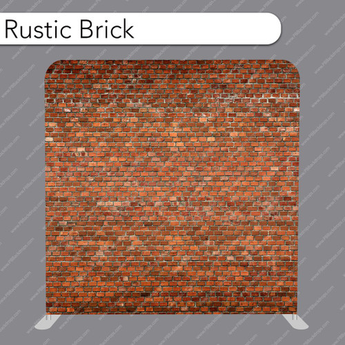 Pillow Cover Backdrop (Rustic Brick) - PB Backdrops