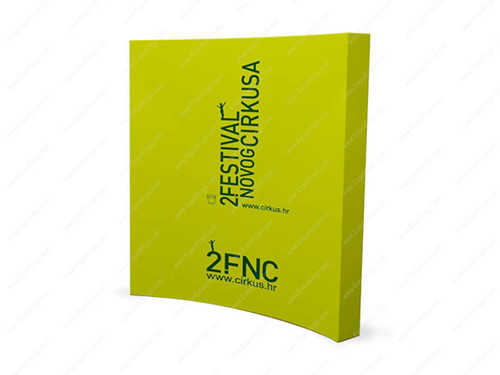 8ft Curve Velcro Fabric Pop Up Display - PB Backdrops