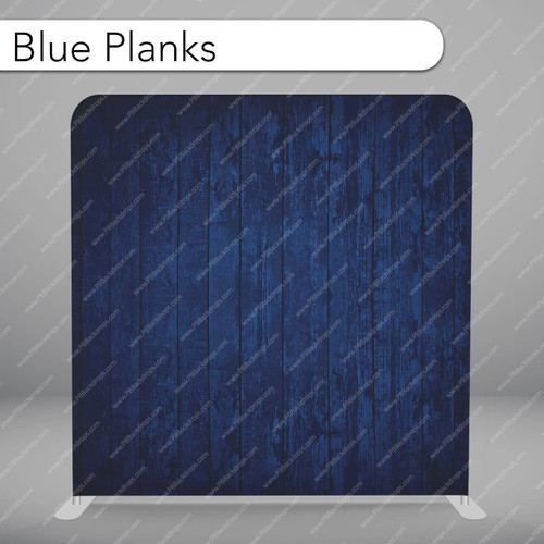 Pillow Cover Backdrop (Blue Planks) - PB Backdrops