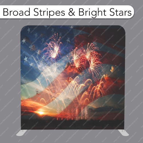 Pillow Cover Backdrop (Broad Stripes And Bright Stars) - PB Backdrops