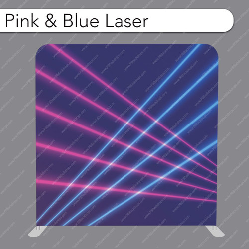 Pillow Cover Backdrop (Pink And Blue Laser) - PB Backdrops