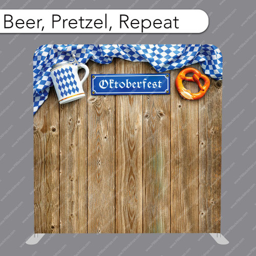 Pillow Cover Backdrop (Beer, Pretzel, Repeat) - PB Backdrops