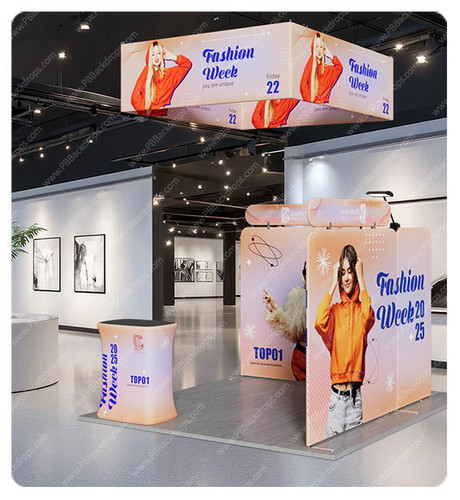 Modular Magnetic Expo/Photo Booth, 10ft x 10ft - PB Backdrops