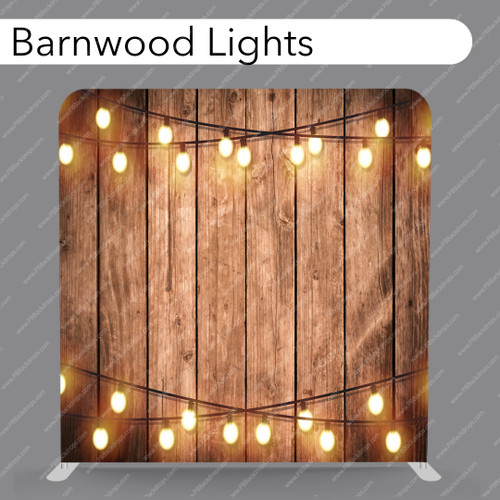 Pillow Cover Backdrop (Barnwood Lights) - PB Backdrops