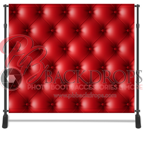 8x8 Printed Tension fabric backdrop (Red Leather) - PB Backdrops