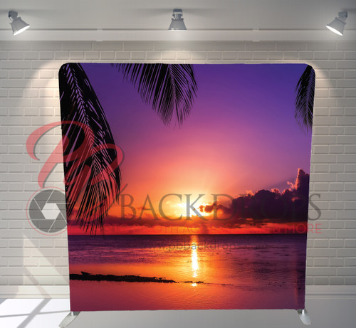 Pillow Cover Backdrop (Beach Sunset) - PB Backdrops