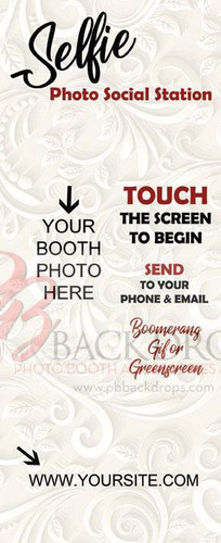 Custom Selfie Booth Retractable Banner with your Booth Picture Added (7 ...
