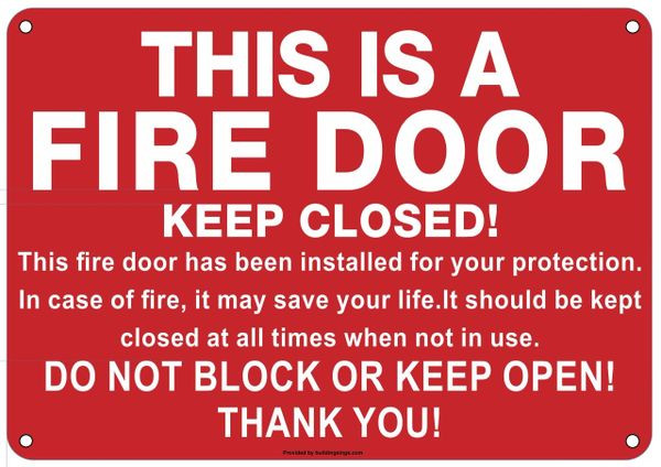 FIRE DEPARTMENT SIGNS - FIRE DOOR SIGNS - HPD FILING NYC