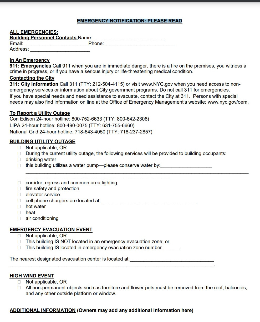 ** FREE DOWNLOADS ** - HPD FILING NYC