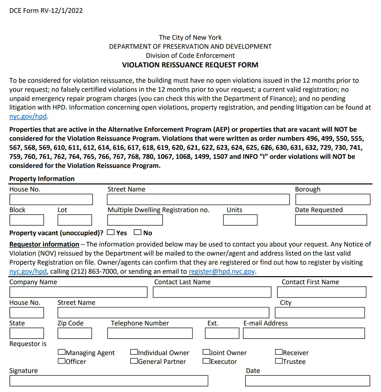 Violation Removal - overdue violations hpd NYC Guide