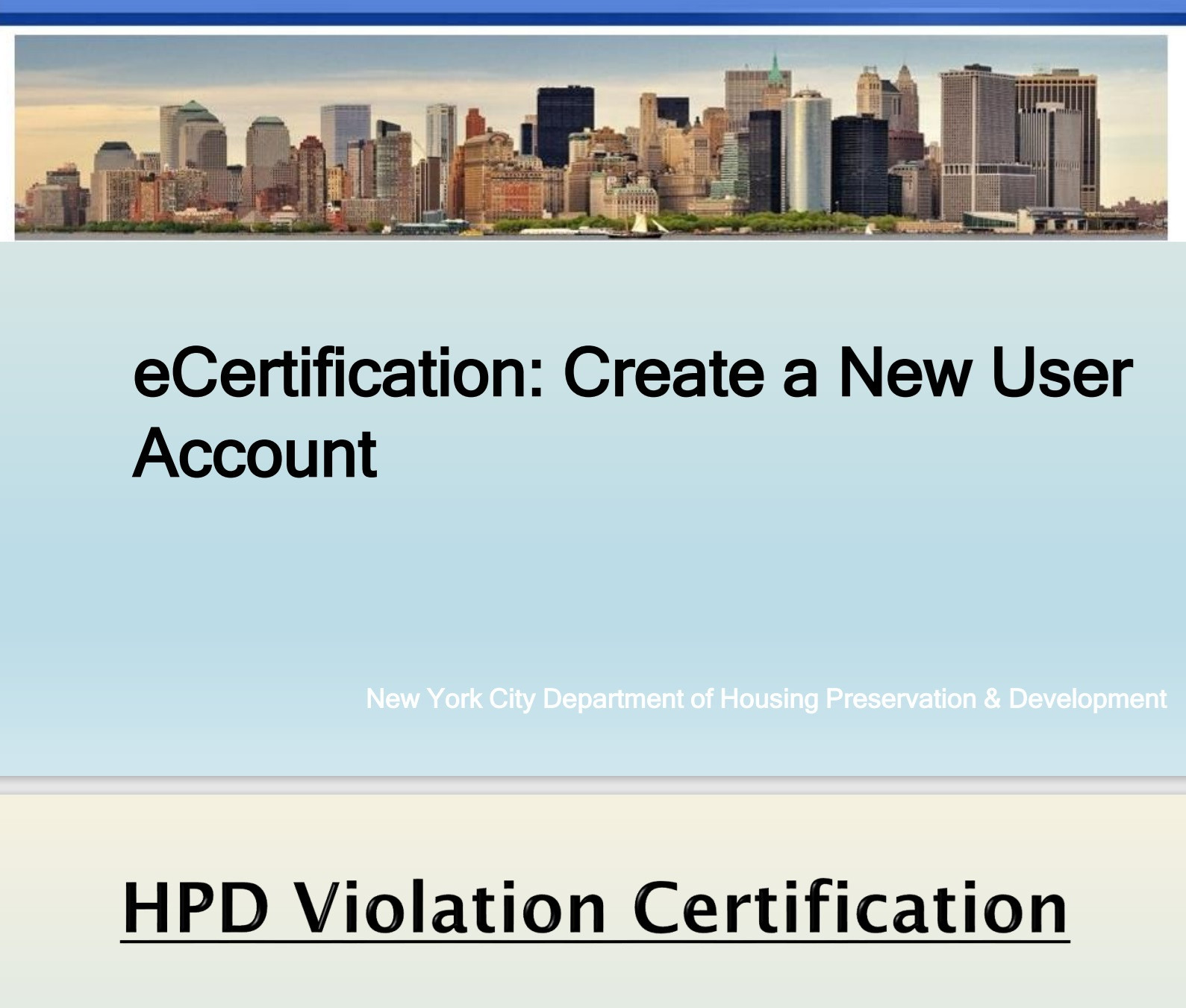 HPD Online User Guide