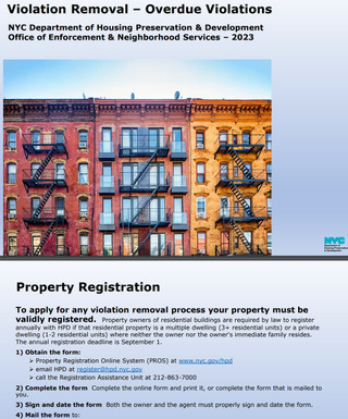 Violation Removal - overdue violations hpd NYC Guide