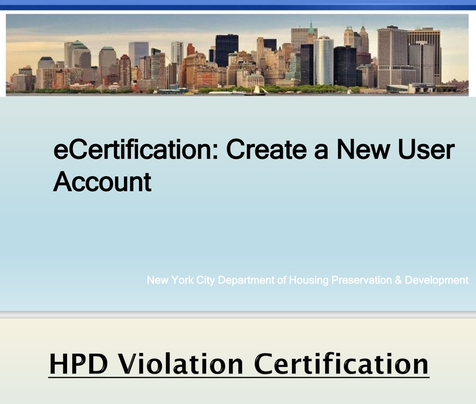 HPD Online User Guide