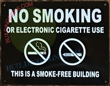 NYC Smoke free Act Sign "No Smoking or Electric cigarette Use" - THIS ...