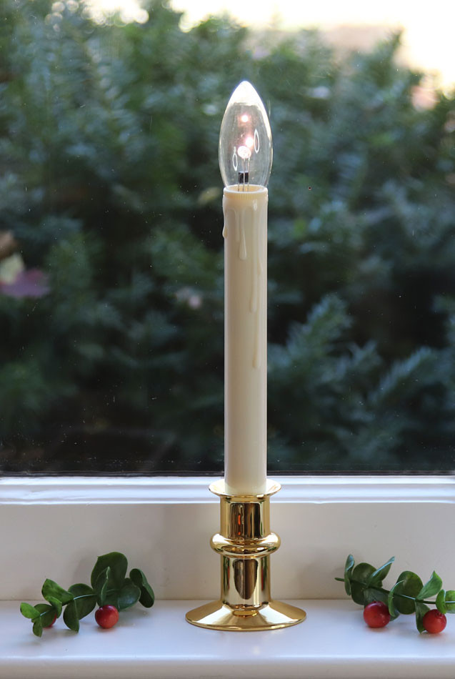 Cordless Window Candles: Brighter than Electric