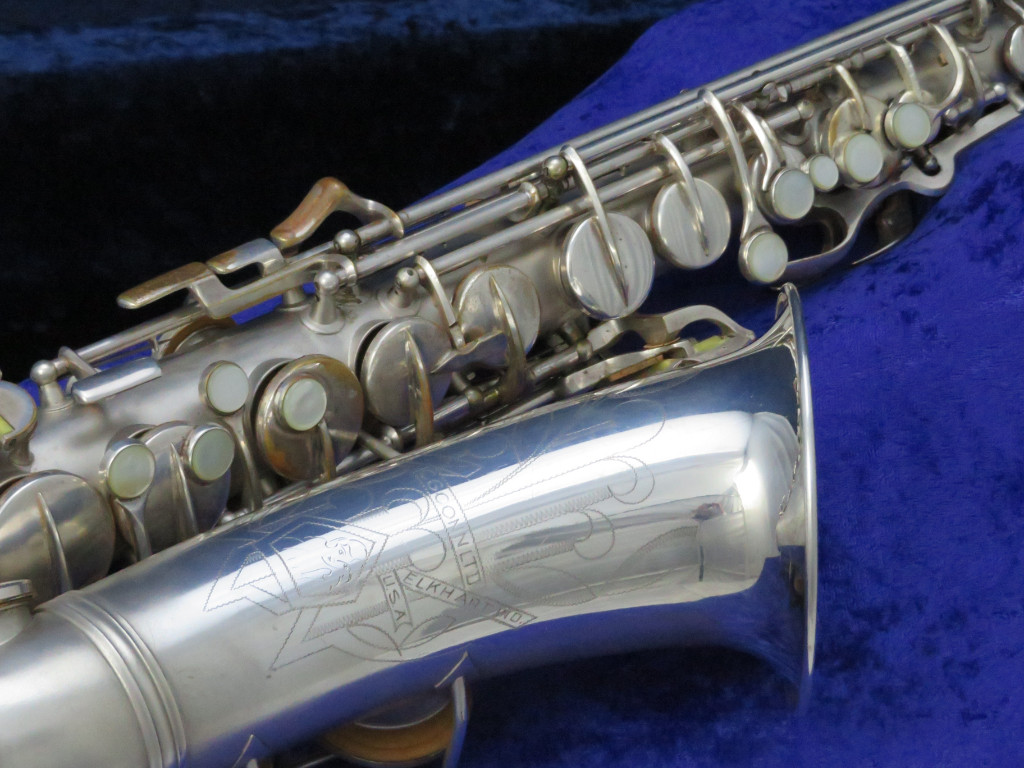 C.G. Conn 6M VIII Silver Alto Saxophone with Naked Lady 1944 Serial ...