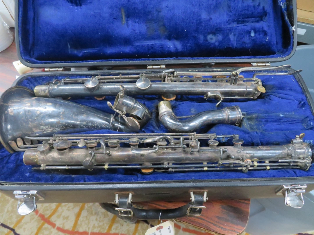 Pair Of Pedler Metal Alto and Bass Clarinets for Overhaul | Musical ...