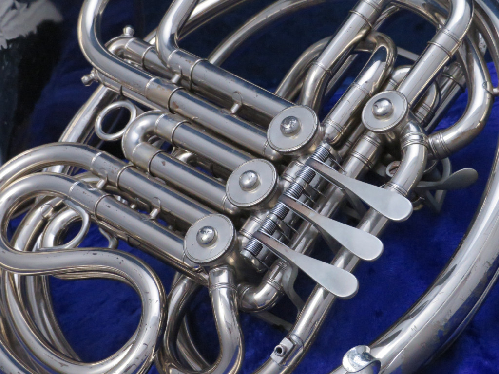 C.G. Conn 8D Silver Double French Horn 1965 Serial #E69208 | Musical ...