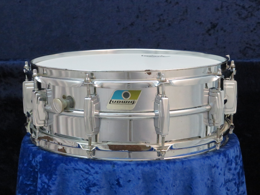 Ludwig No. 400 Supraphonic 5 x 14 Chrome Snare Drum Serial 1970's ...